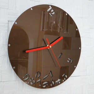 Wall Falling Numbers Modern Clock Large Wall Clock Gift Wall - Etsy