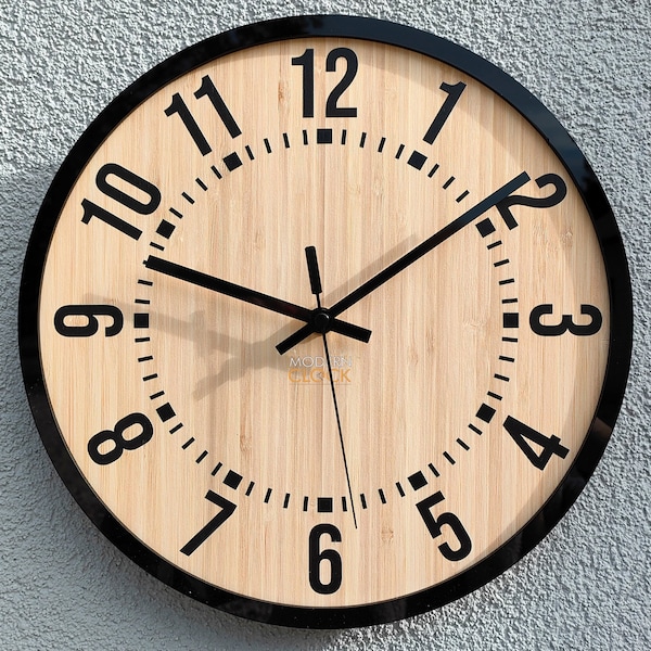 Bamboo Clock - Etsy