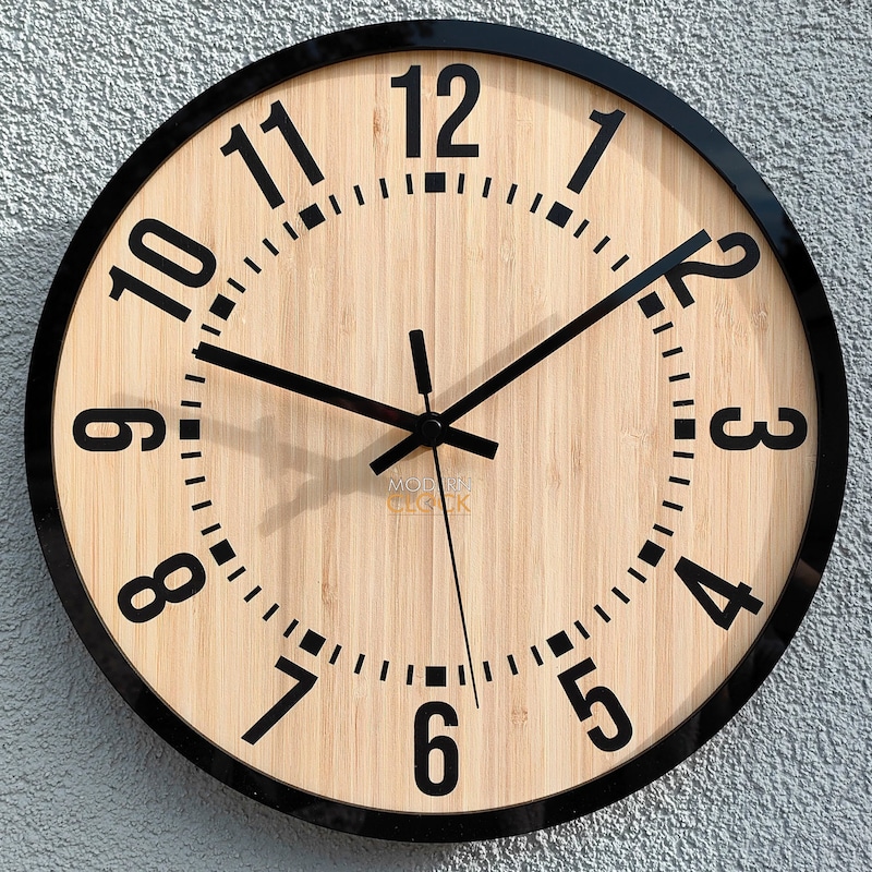 Bamboo Clock - Etsy