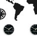 LARGE Wall Clock, Time Zones, New York, London, Tokyo, World Clock ...