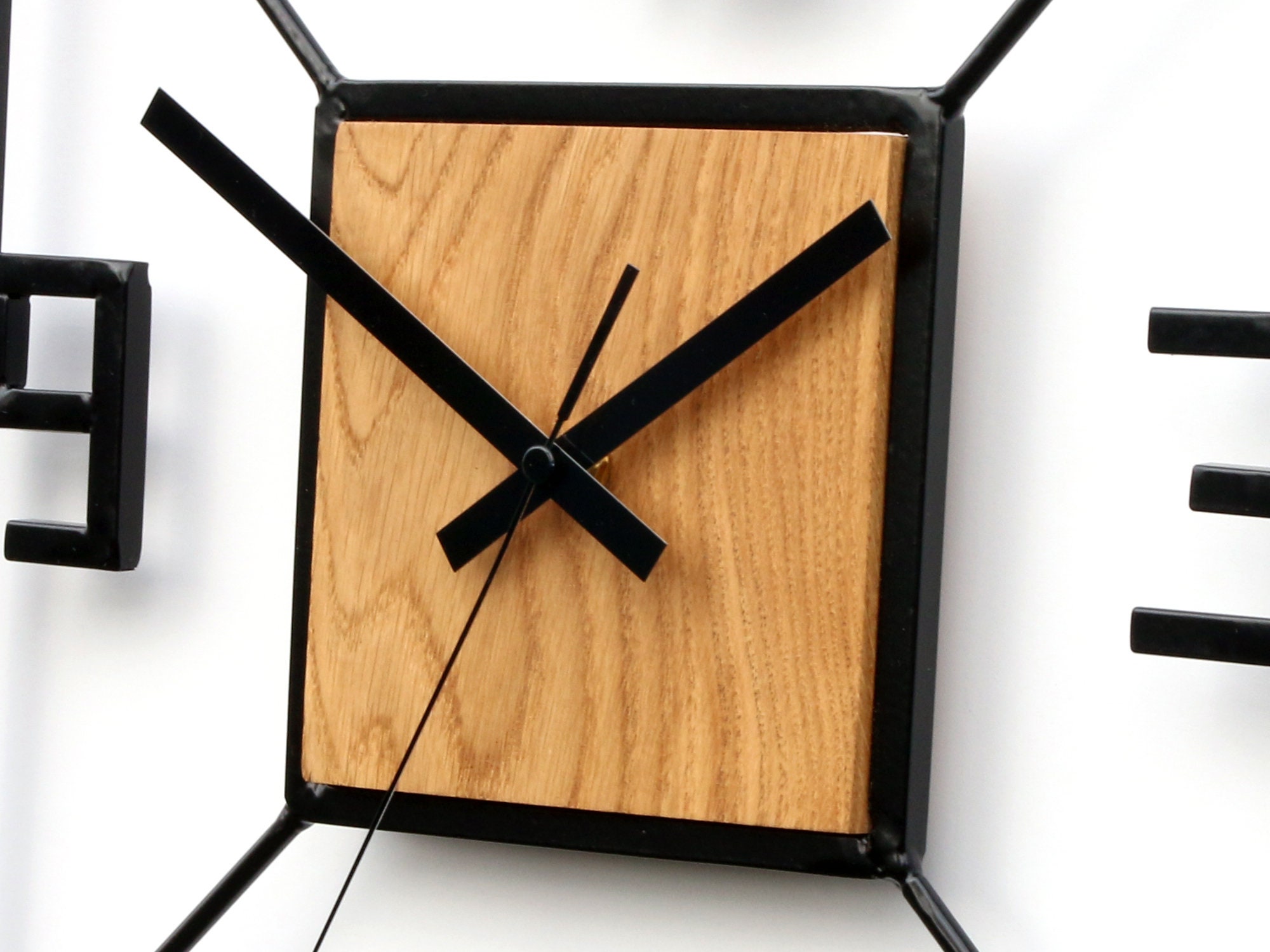 Metal Clock - Modern Metal clock with numbers - 13 inch Farmhouse Decor ...