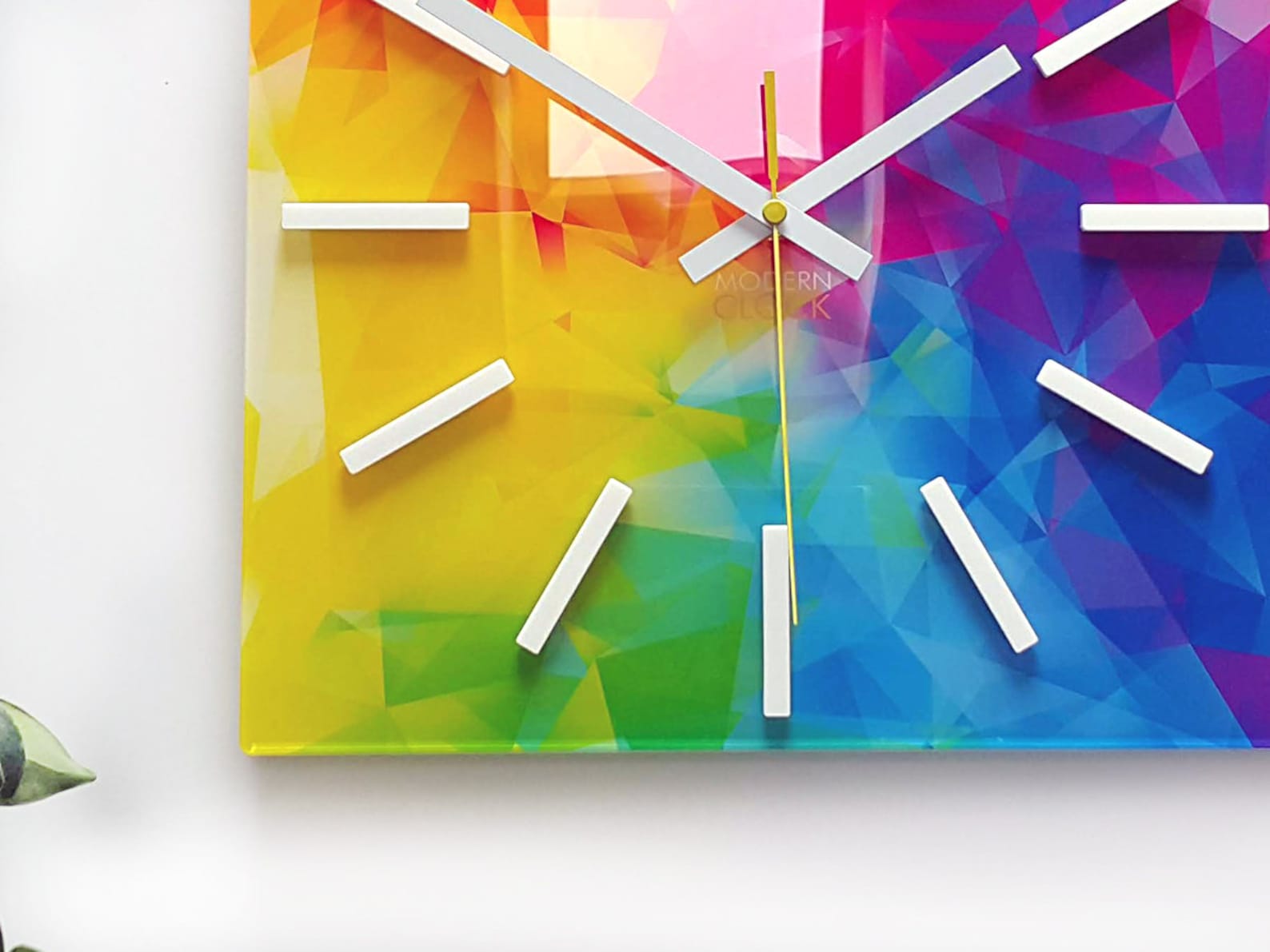 Large Wall Clock Clock Wall Clock Amazing Rainbow Wall - Etsy