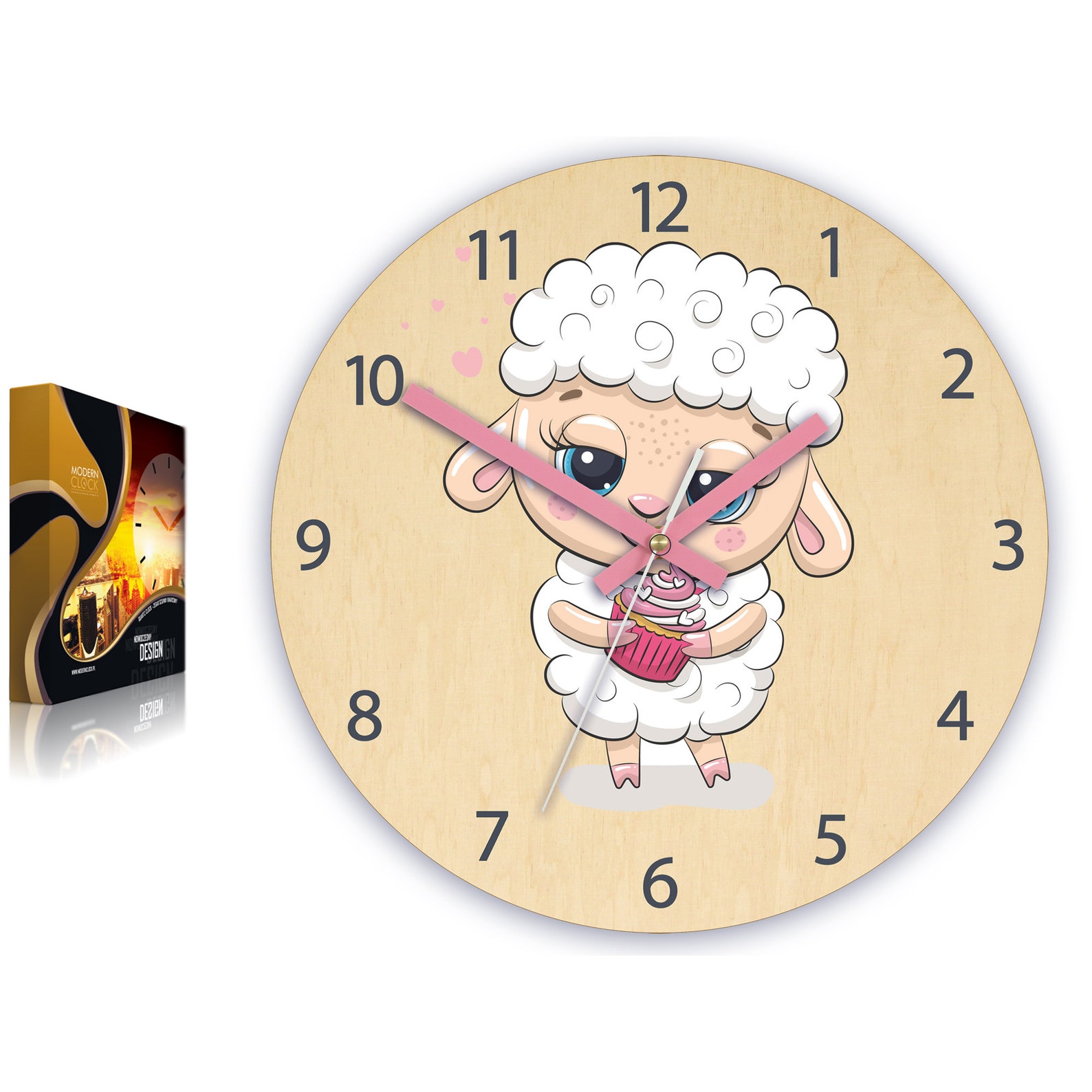 Children Wall Clock Sheep Kids Clock Personalized Name - Etsy