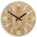 Wood Wall Clock Dexi_wood Silent Oak Clock Wtih Cream - Etsy