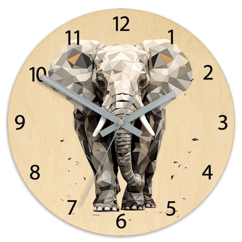 Elephant Clock - Etsy