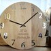 Large Wall Clock With Mirror Numbers With Personalization : on the ...