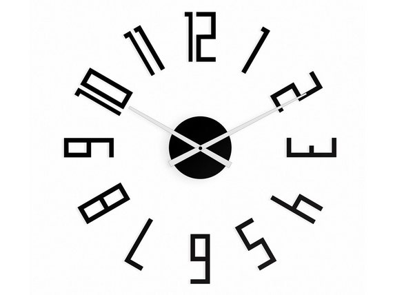 Wall clock large wall clock SIMPLY wall decoration clocks | Etsy