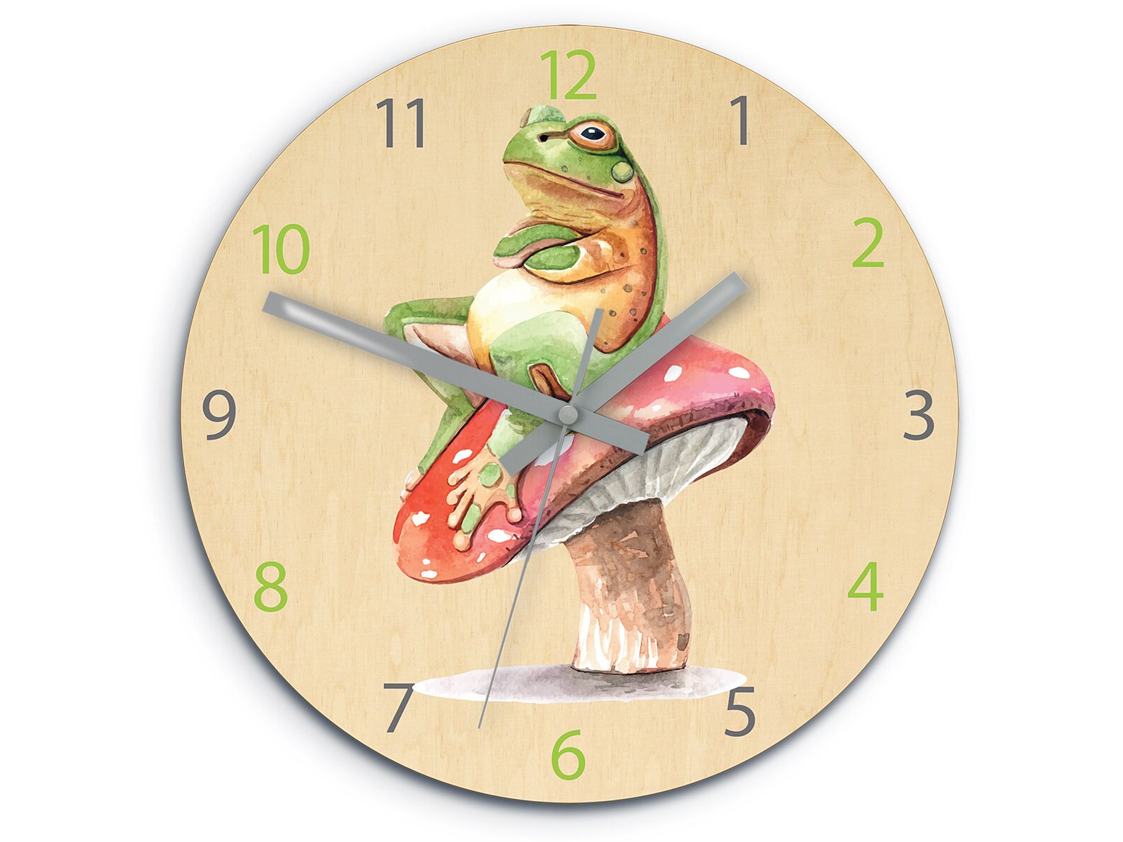 Personalized Wooden Clock Sweet Frog With Name Dates | Etsy