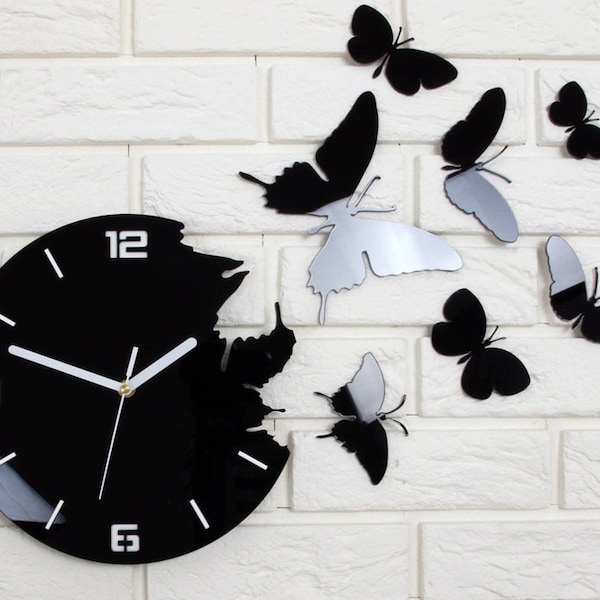 Butterfly Clock - Etsy