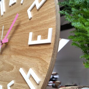 Large Wood Wall Clock OAK 1319inch Gift Unique Wall - Etsy