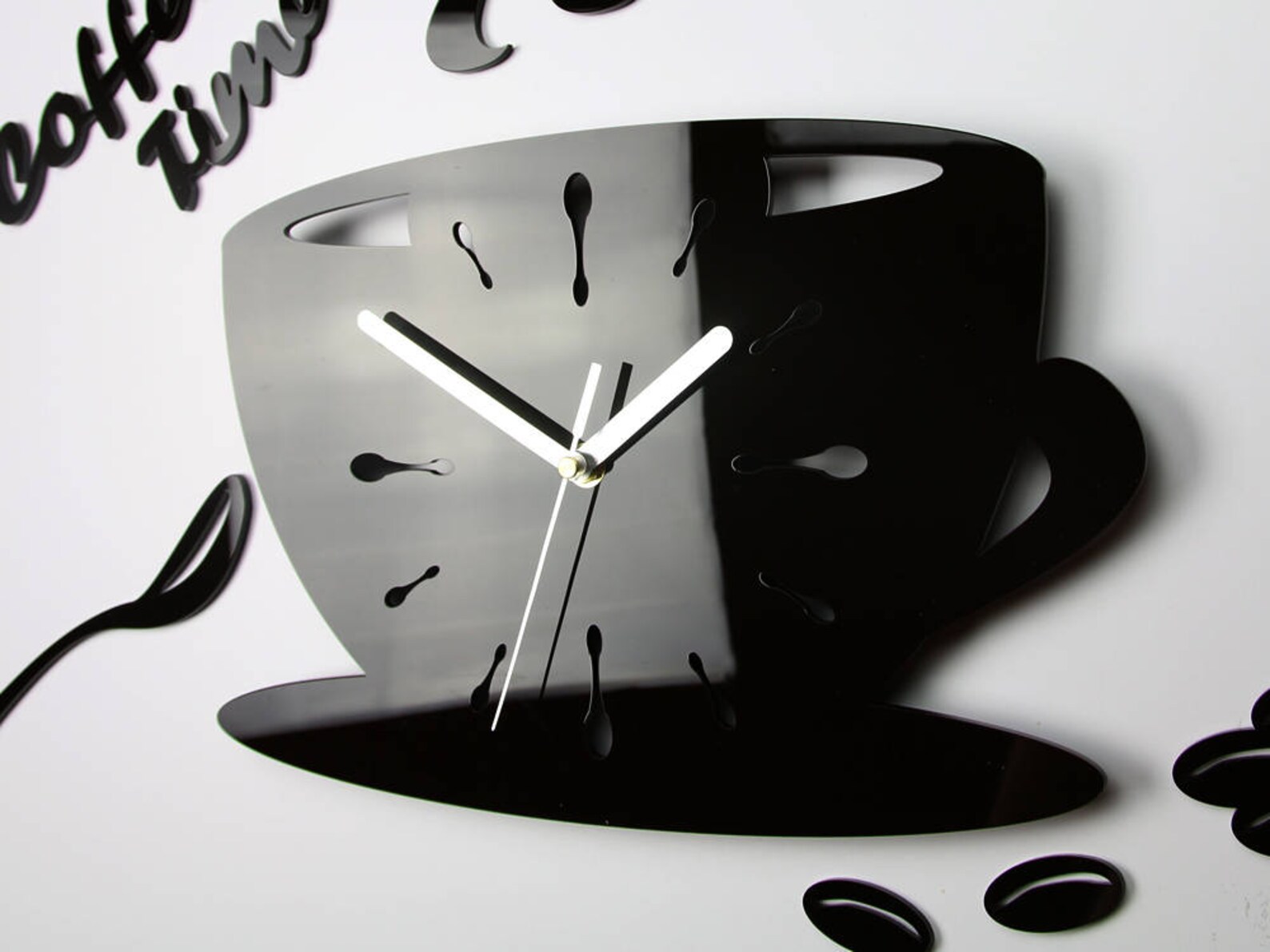 Clock to Kitchen COFFE Wall Clock Coffe Time Modern Clock Gift Wall ...