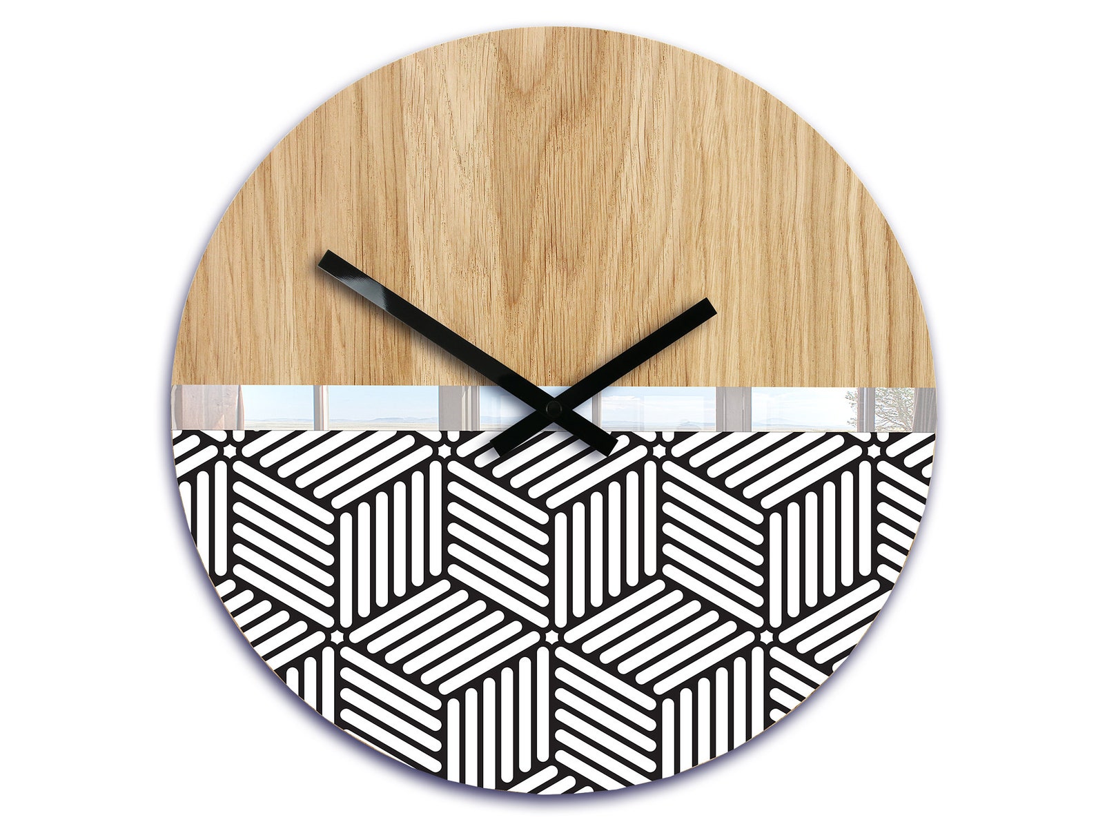 Wood Wall Clock Eco Clock Woodland Clock Personalised Wall | Etsy