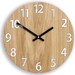 Wood Wall Clock With White Numbers, Oak Clock 33,5cm / 13,19 ...