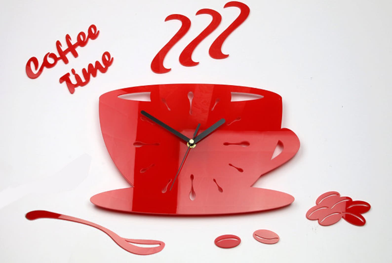 Clock to Kitchen Wall Clock Coffe Time Modern Clock Gift Wall | Etsy