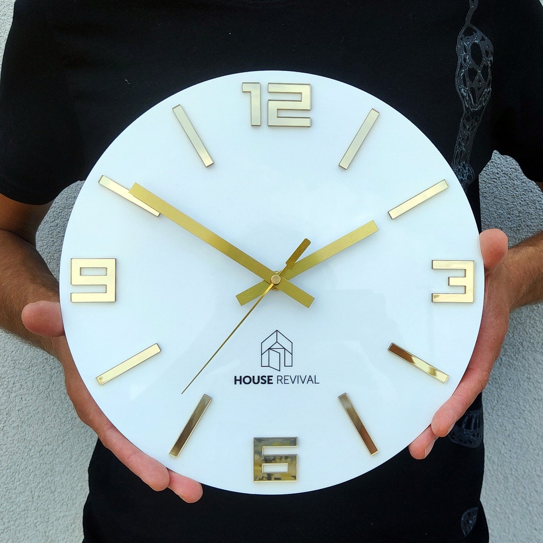 Business Logo Clock, Clock With Your Logo, Modern Wall Clock All Size ...