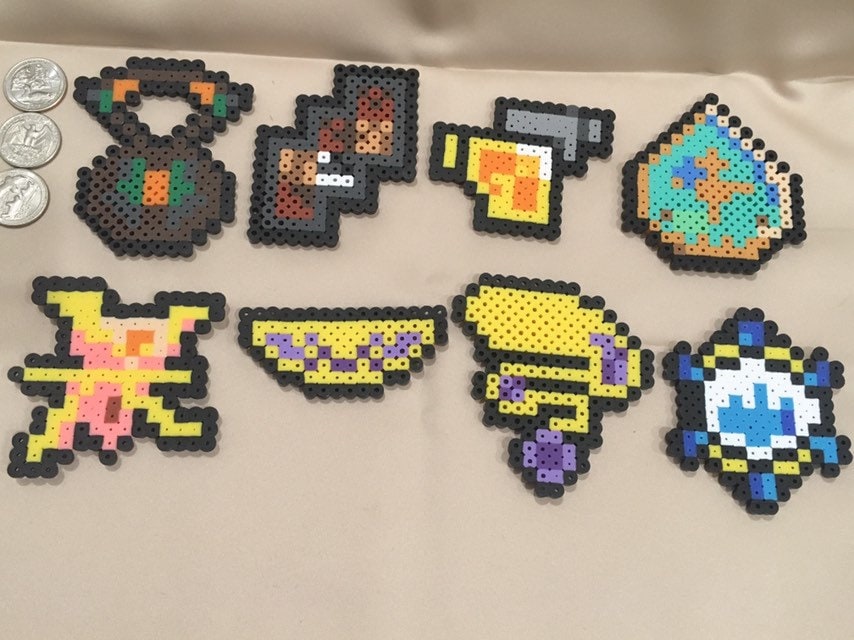 Pokemon Badge Perler