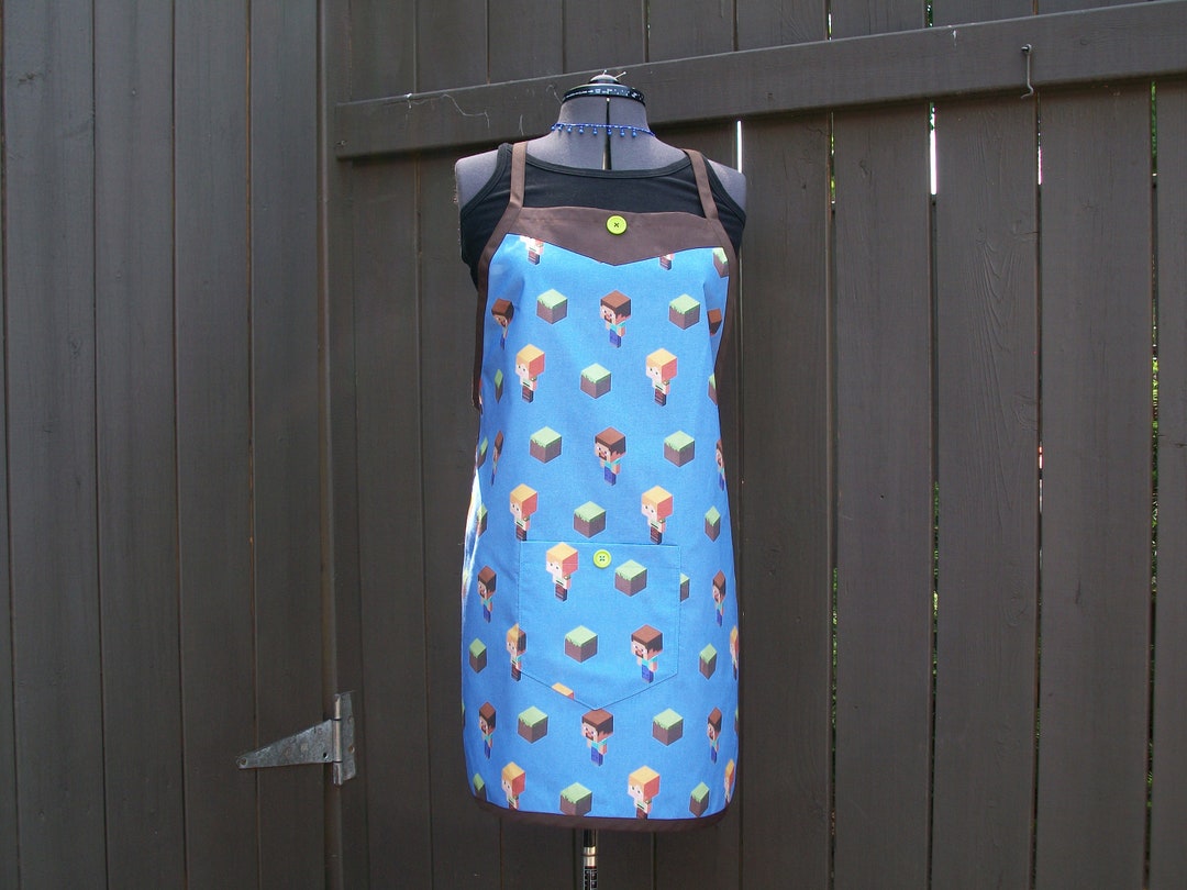 Minecraft Apron/ Full Apron/chef Apron - Etsy