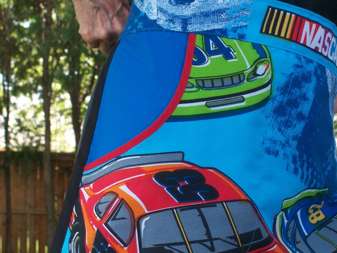 Nascar Apron/nascar Half Apron/nascar Adult Apron/up-cycled - Etsy