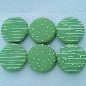 Green and White Chocolate Party Pack - Cookies, Pretzels, Lollipops and ...
