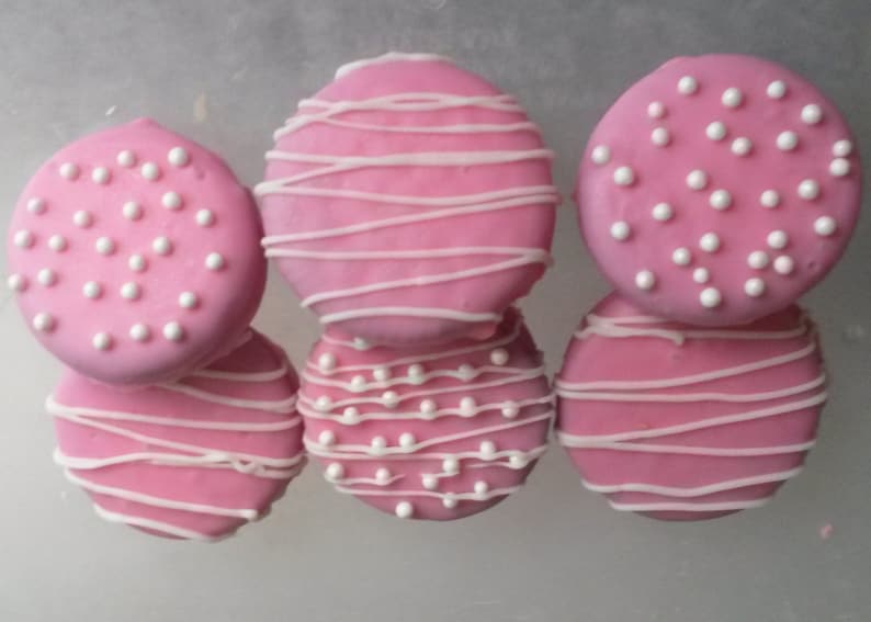 50 Pretty Pink Chocolate Covered Oreos Baby Girl | Etsy