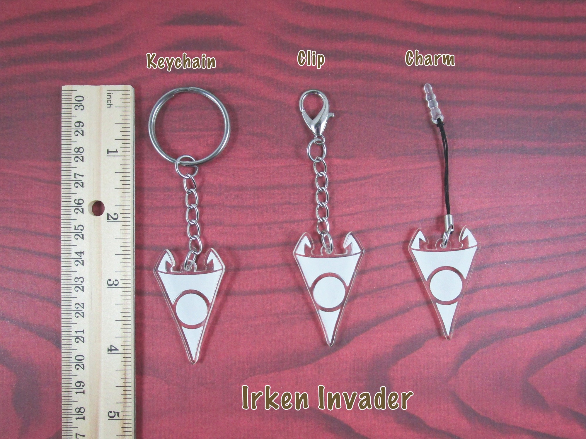 Invader ZIM Symbol Clear Acrylic Keychain Clip or Phone - Etsy