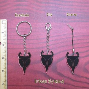 Invader ZIM Symbol Clear Acrylic Keychain, Clip, or Phone Charm - Etsy