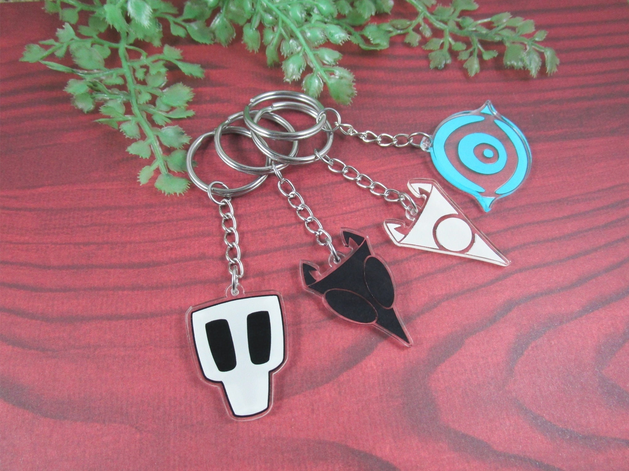 Invader ZIM Symbol Clear Acrylic Keychain Clip or Phone - Etsy