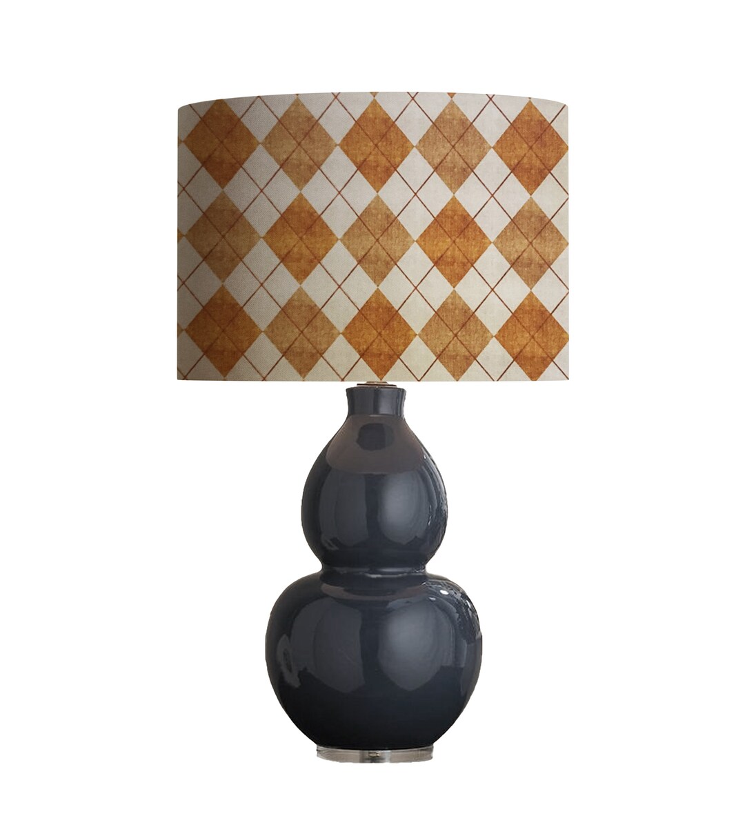 Drum Shade, Lampshade, Lamp Shade, Home Decor, Preppy Argyle, Classic ...