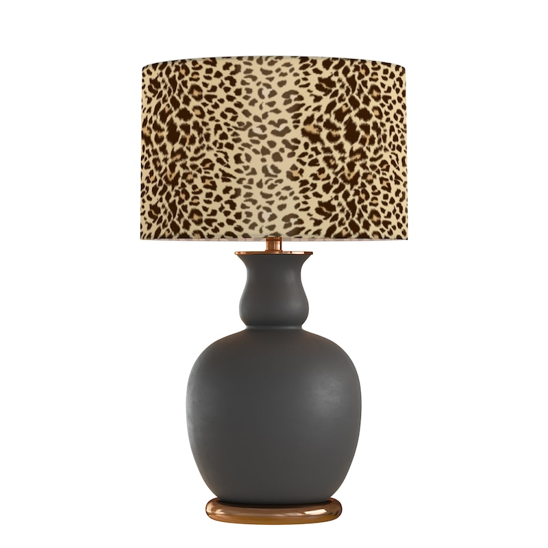 Custom Lamp Shade Leopard - Etsy