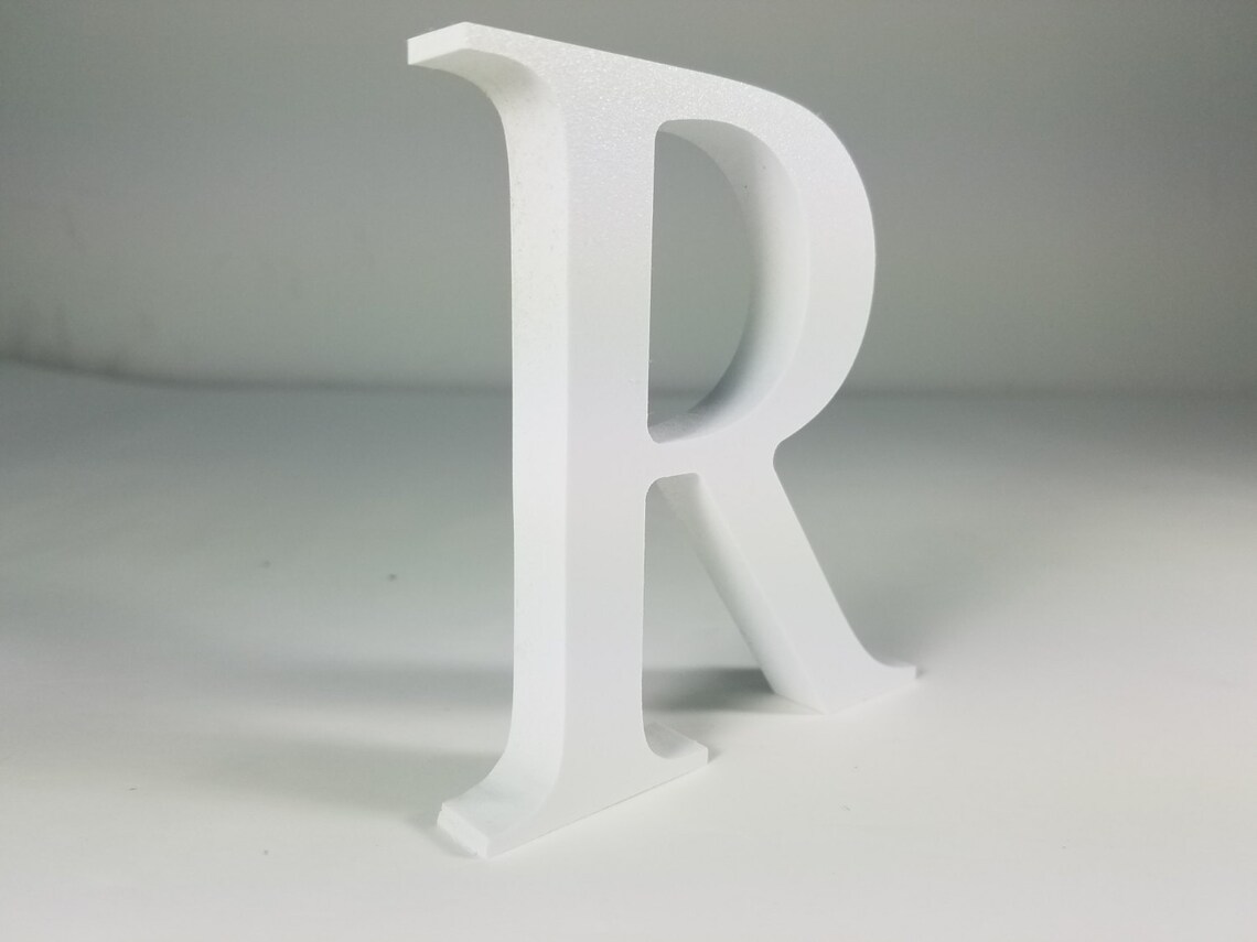 1/2" Thick White PVC Letters - Etsy