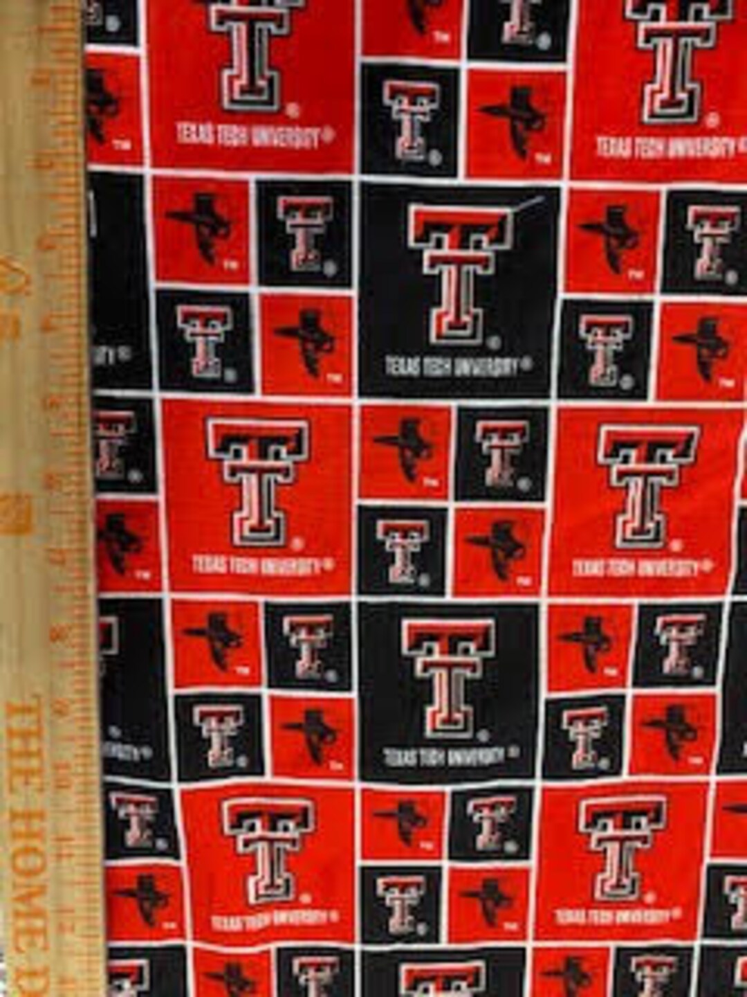 Texas Tech University Fabric - 100% Cotton Fabric by the Yard - Red ...