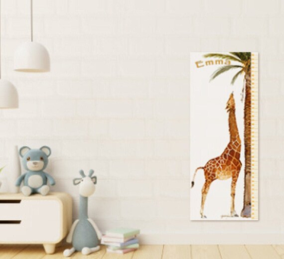 Giraffe Growth Chart Etsy