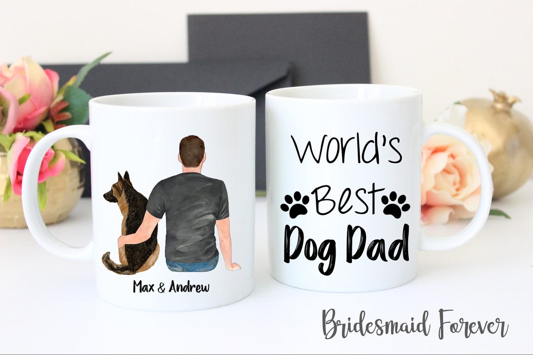 Worlds Best Dog Dad Mug Dog Dad Gift Personalized Dog Dad Gift Dog Gift ...