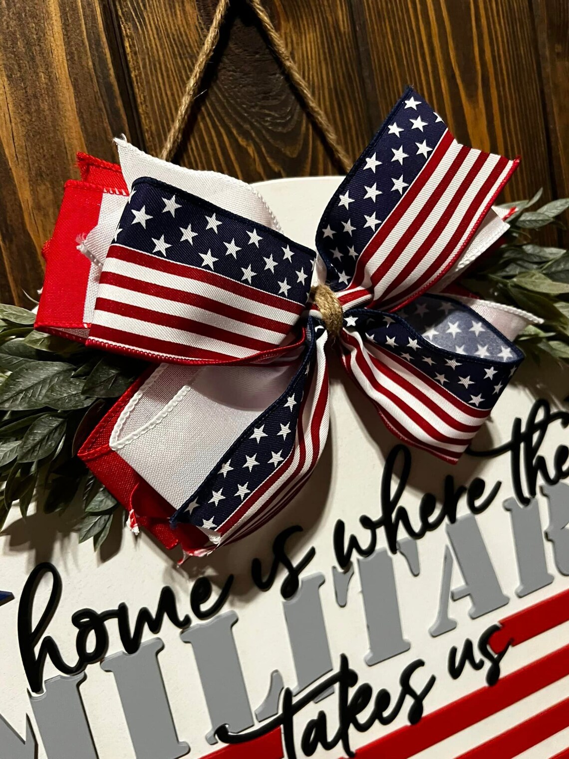 Military Front Door Decor, Home is Where the Military Takes Us Door ...