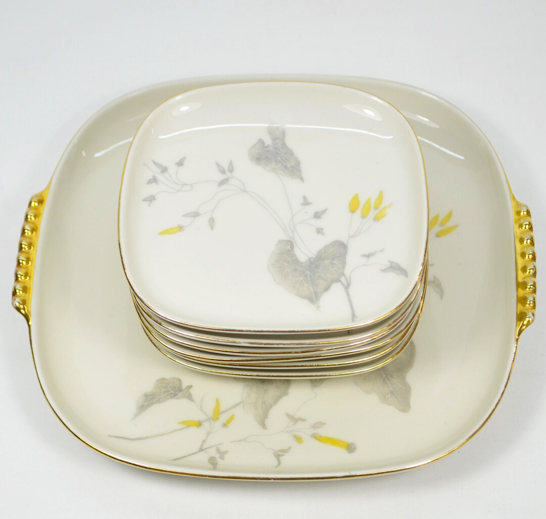Set of 7 Wunsiedel Bavaria Claudia Porcelain Plates | German Porcelain ...