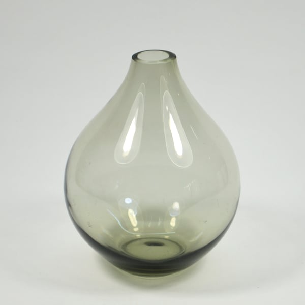 Smoked Glass Vase - Etsy UK