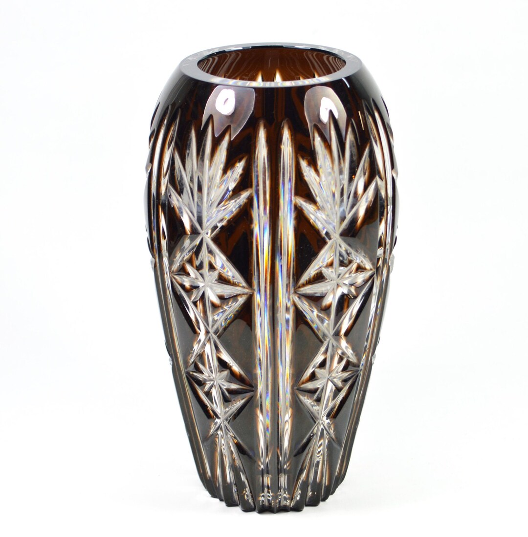 WMF Cristal Cabinet Vase, Very Heavy Lead Crystal German Vase, Hand ...