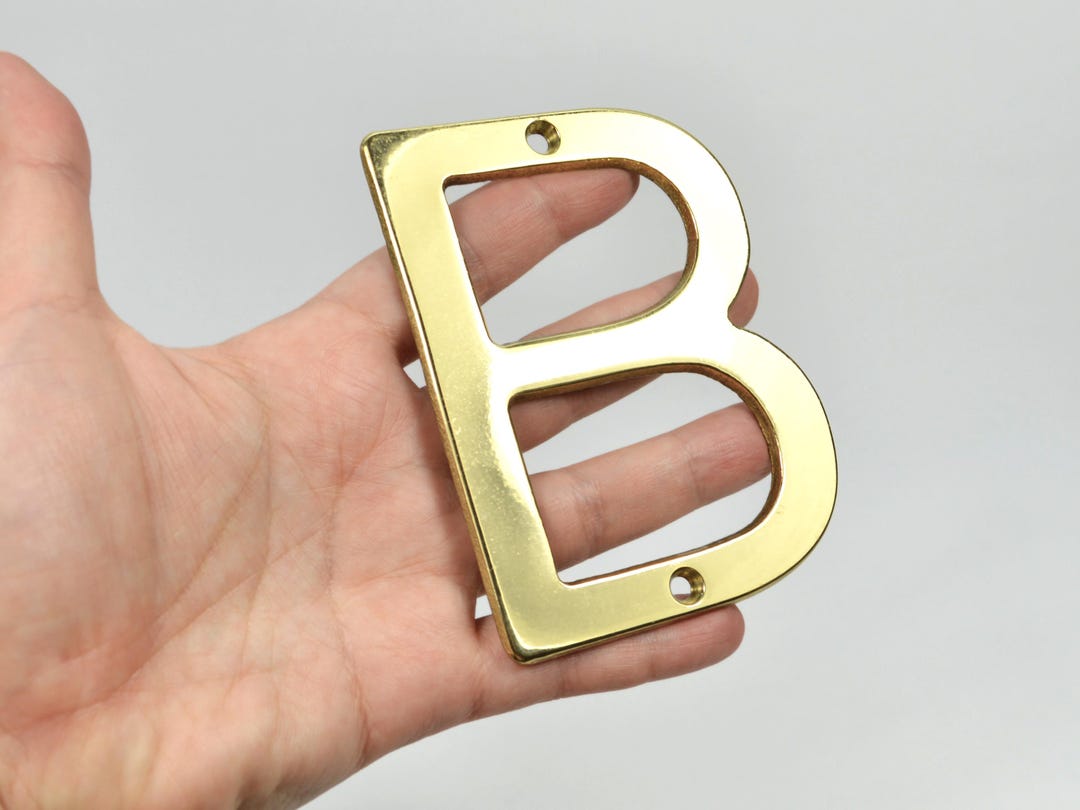 Solid Bronze Letter B for Wall - Etsy