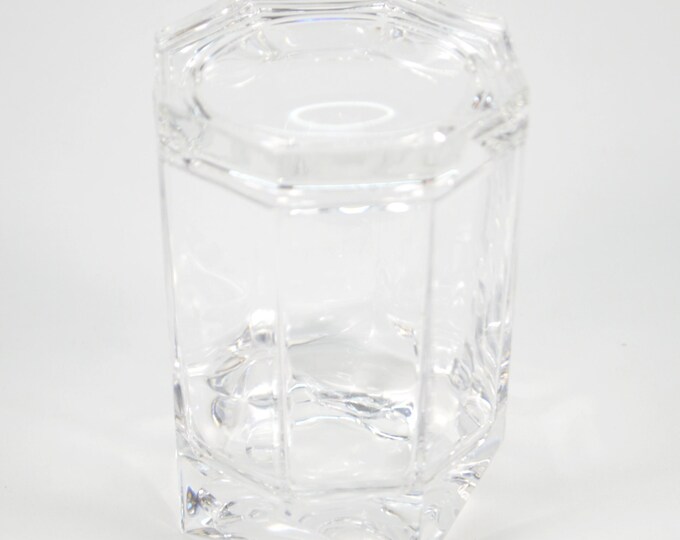 Glass Container With Octagonal Lid. Sugar Bowl or Sauce Bowl. Original ...