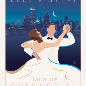Wedding Dance Poster Customized Couple Custom City Venue - Etsy