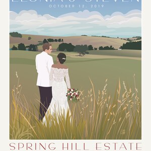 Personalized Farm Wedding Poster, Rustic Wedding, Wedding Portrait ...