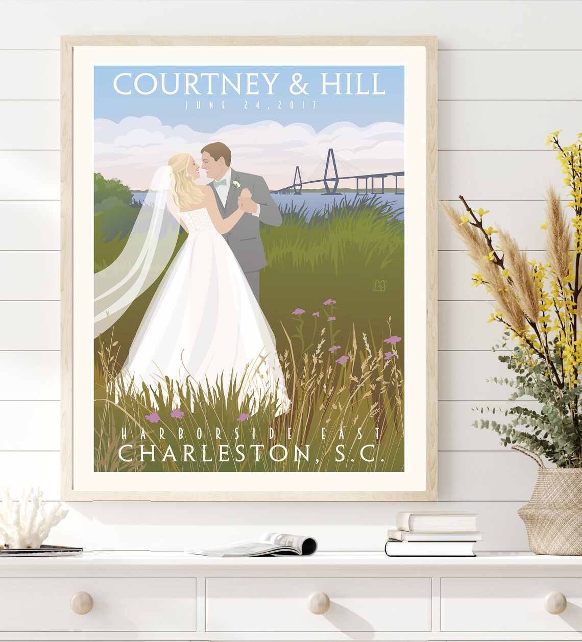Personalized Farm Wedding Poster Rustic Wedding custom bride | Etsy