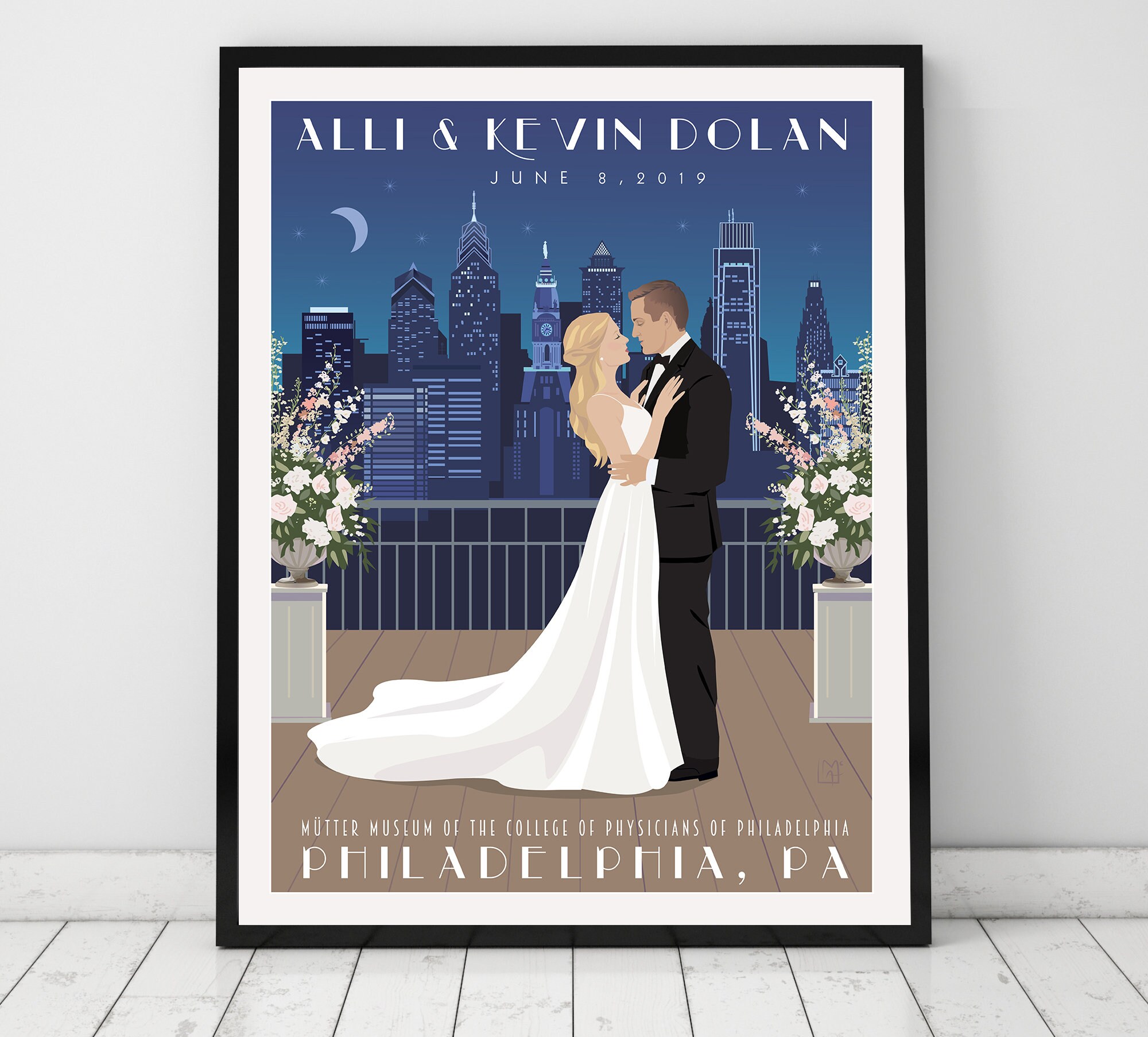 Personalized City Wedding Poster wedding gift Guest Book | Etsy
