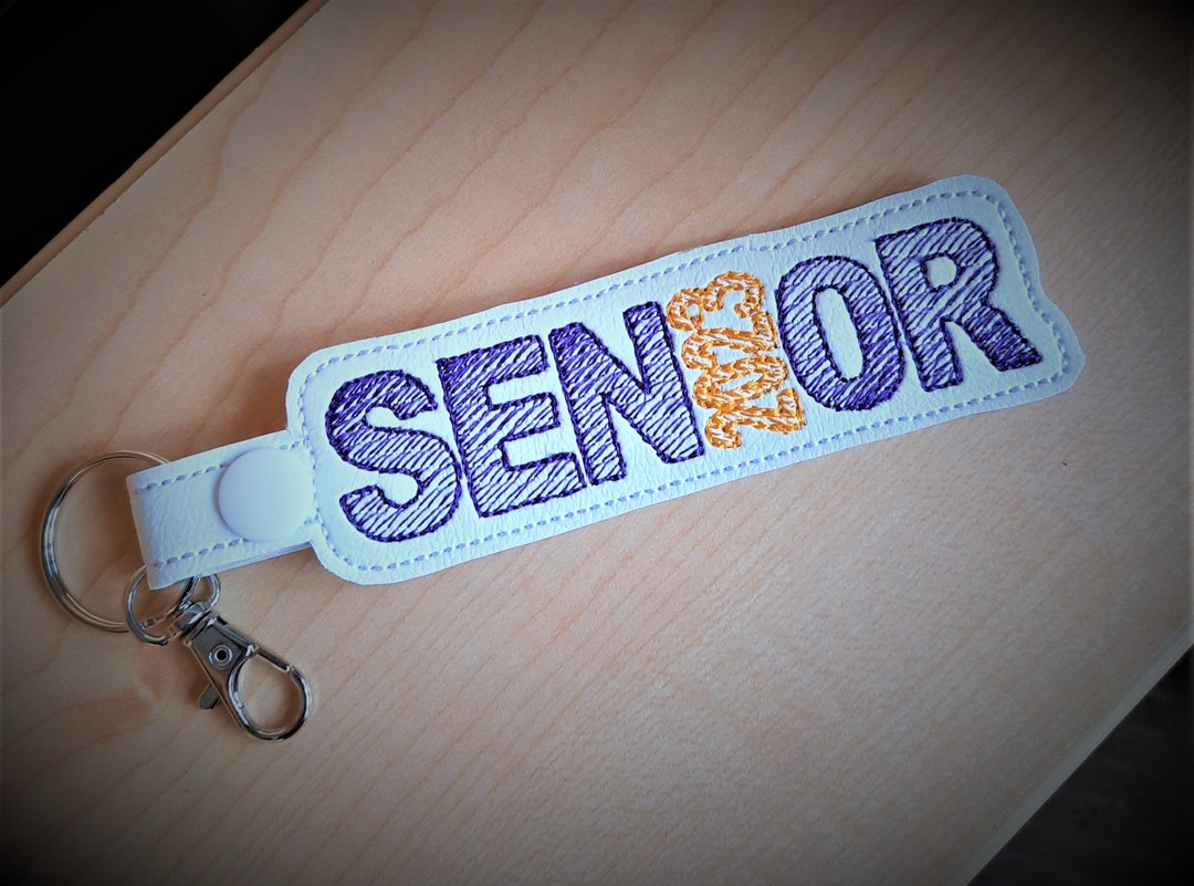 Personalized Senior 2023 Key Fob Choose Your Own School Colors Pride ...
