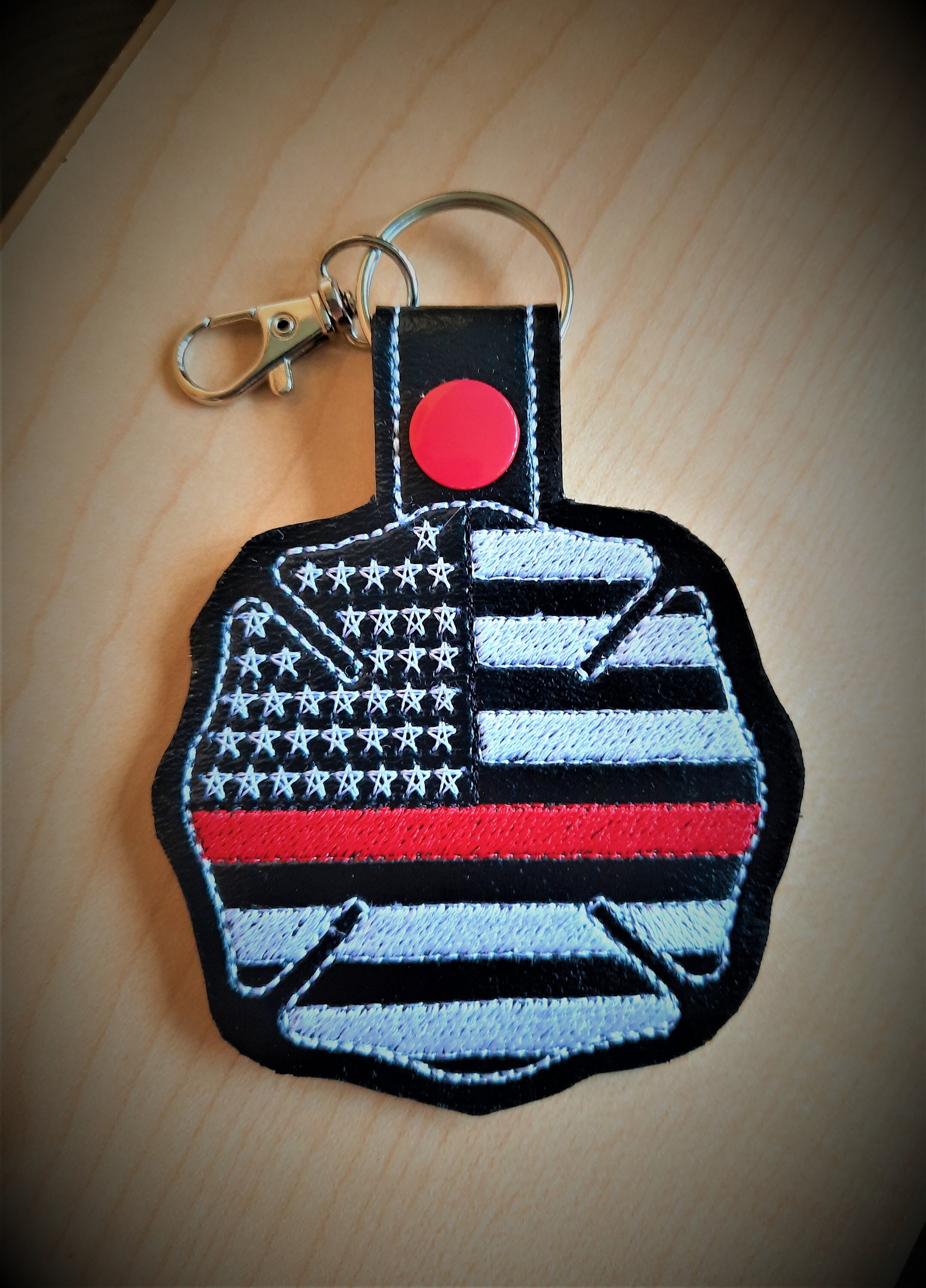 Thin Red Line Keyfob Support American Firefighters - Etsy