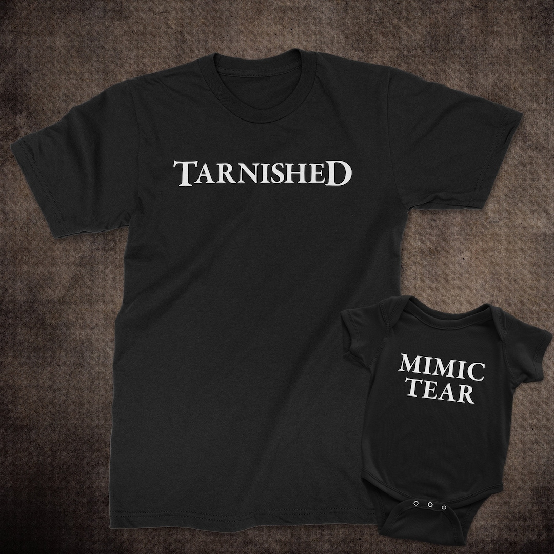 Elden Ring Gamer Matching Shirts: Tarnished Dad & Mimic Tear Baby - Etsy