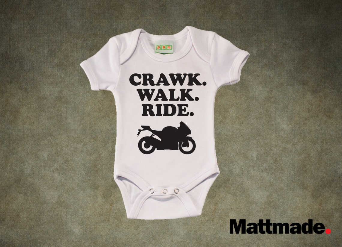 Motorcycle Baby Jumper Crawl Walk Ride Custom Biker Baby - Etsy