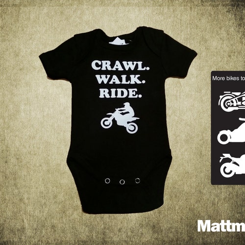 Motorcycle Baby Jumper Crawl Walk Ride Custom Biker Baby - Etsy