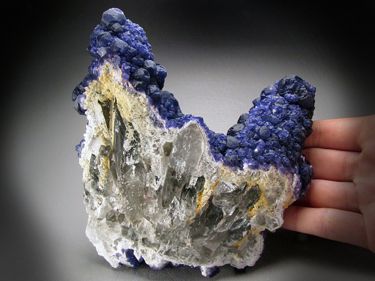 Blue Fluorite on Quartz Crystals, Inner Mongolia, China - Etsy