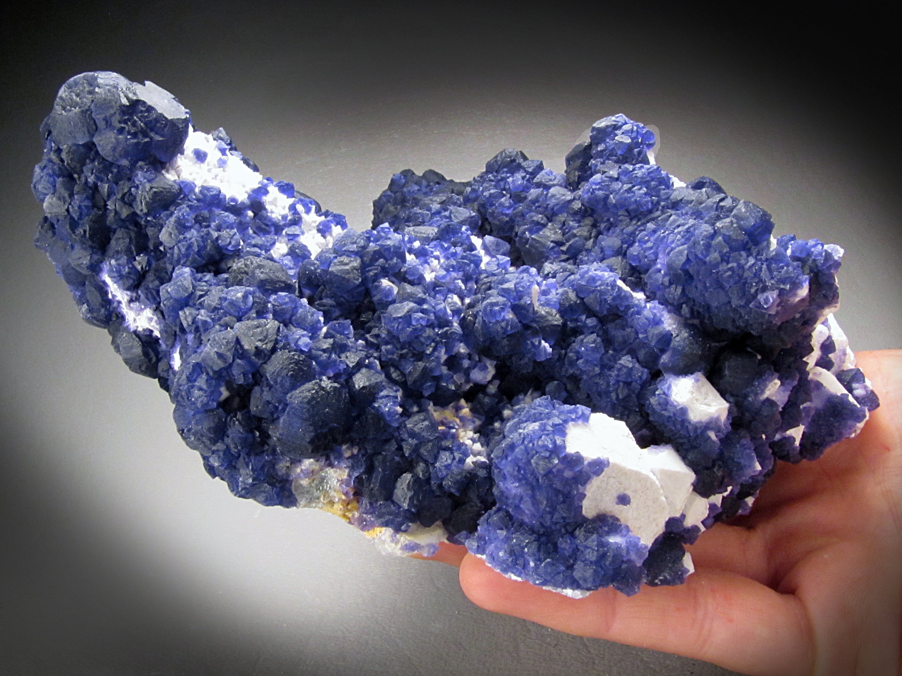 Blue Fluorite on Quartz Crystals, Inner Mongolia, China - Etsy